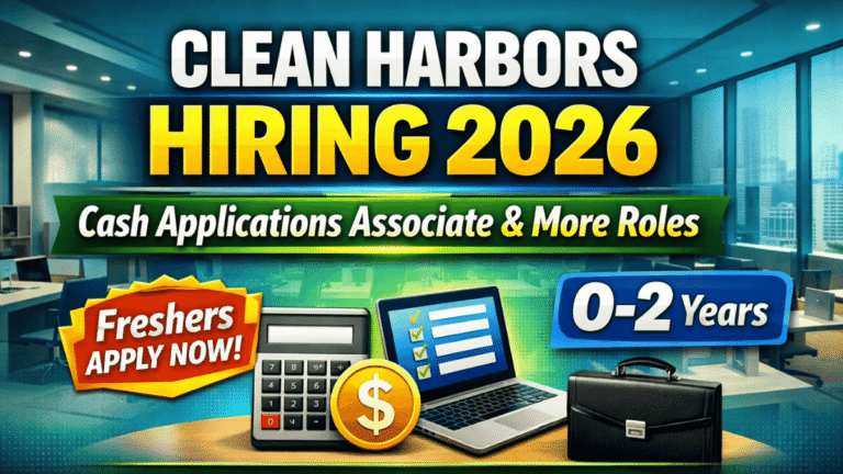 Clean Harbors Hiring Cash Applications Associate & Multiple Roles 2026 ...