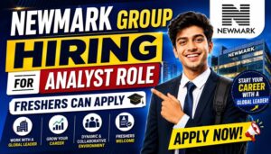 Newmark Group Hiring for Analyst Role | Freshers Can Apply