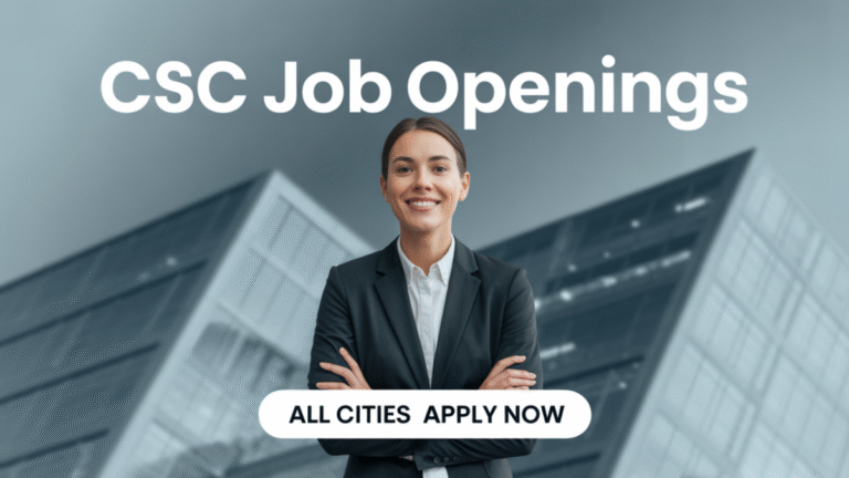 CSC Jobs for Freshers - Intern & More | Any Graduate | Fresher to 10 Years