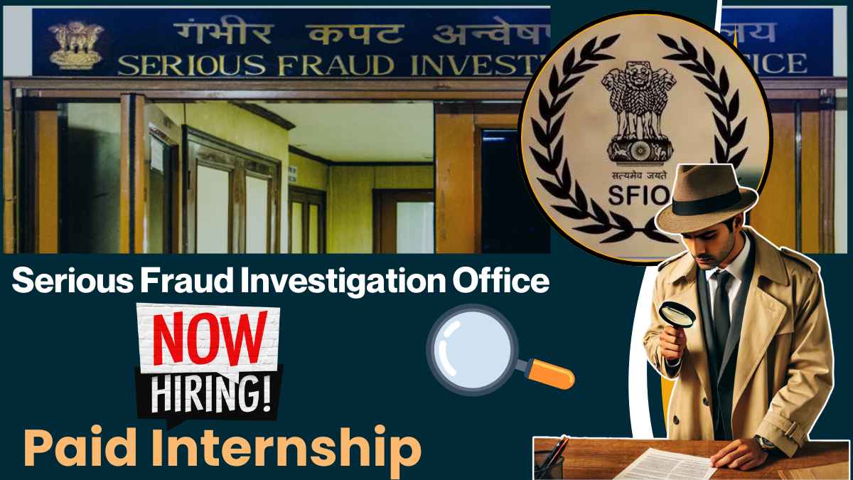 Govt Paid Summer Internship Opportunity at SFIO