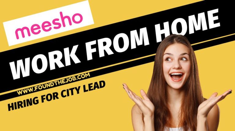Meesho Jobs in work from home - foundthejob.com
