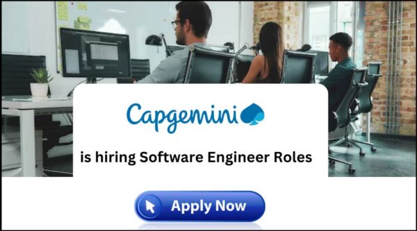 Capgemini Hiring Freshers | Software Engineer Jobs Available