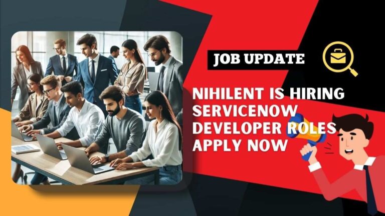 ServiceNow Developer Roles at Nihilent – Locations in Pune, Chennai ...