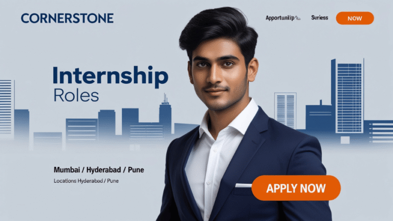 Cornerstone Internship Jobs for Freshers – Services Operations Analyst ...