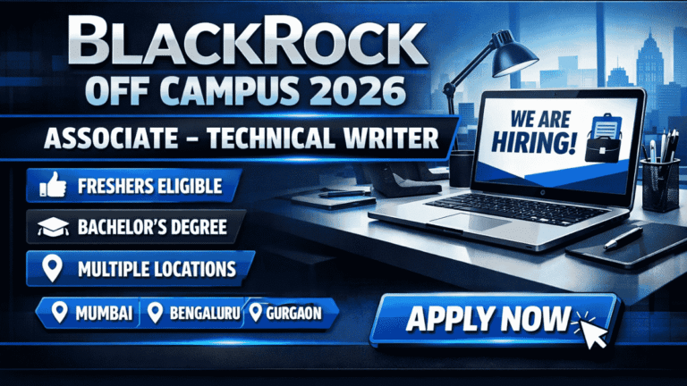 BlackRock Off Campus 2026 Hiring Analyst