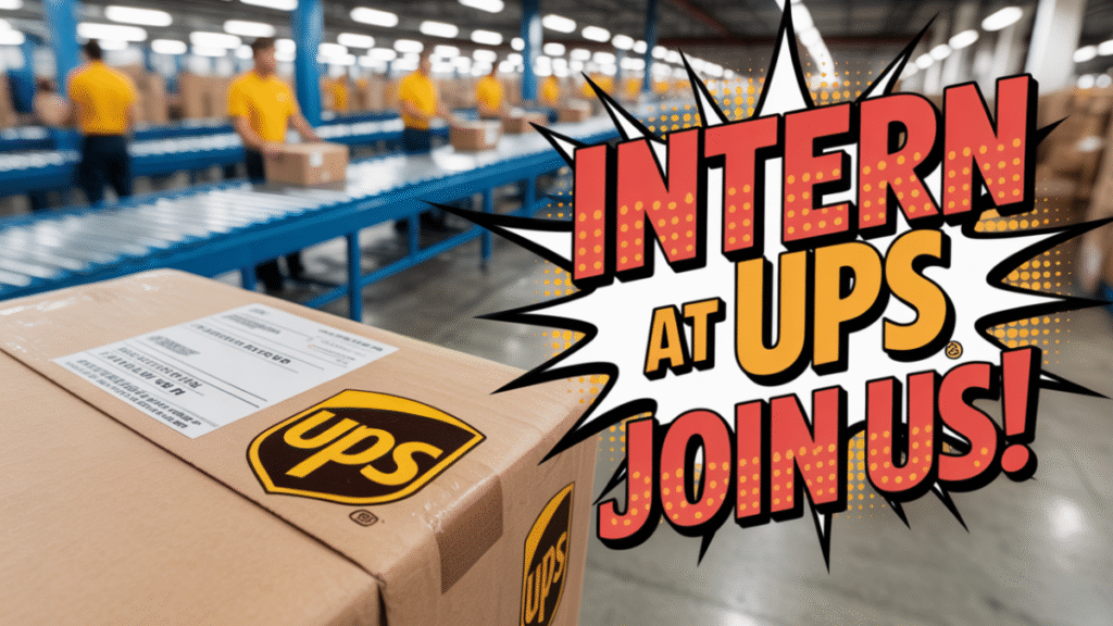 Internship Opportunity at UPS : Apply Now!